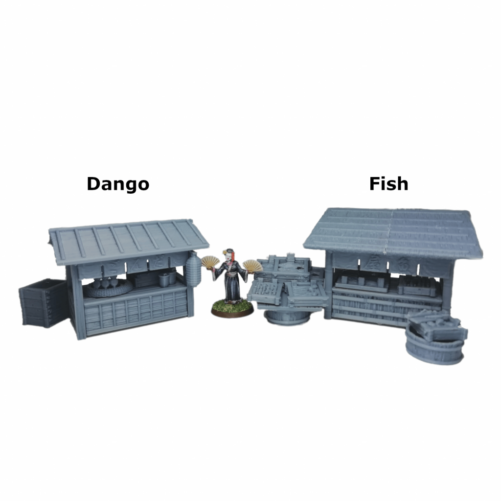 28mm Samurai Yatai Market set of 10 stalls – 3d printing and tabletop ...